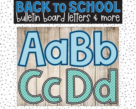 Back to School Classroom Decor A-Z Bulletin Board Letters - Etsy