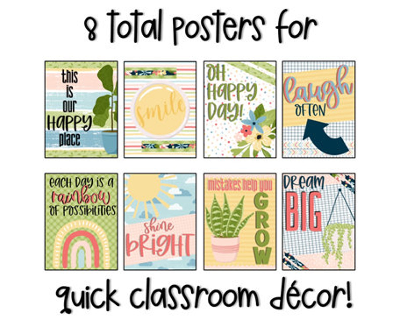 Plants Growth Mindset Classroom Posters, Classroom Decorations ...