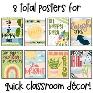 Plants Growth Mindset Classroom Posters, Classroom Decorations ...