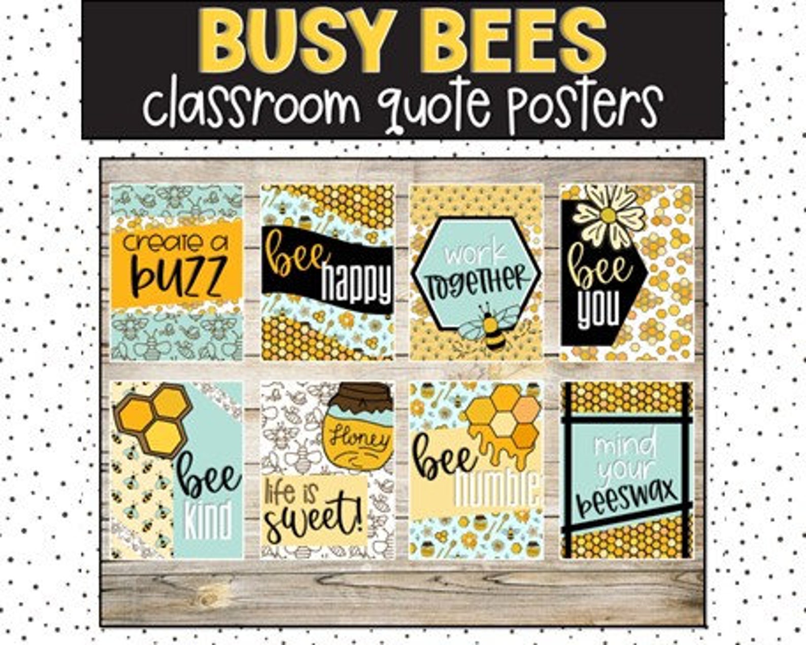 Busy Bees Growth Mindset Classroom Posters Classroom - Etsy