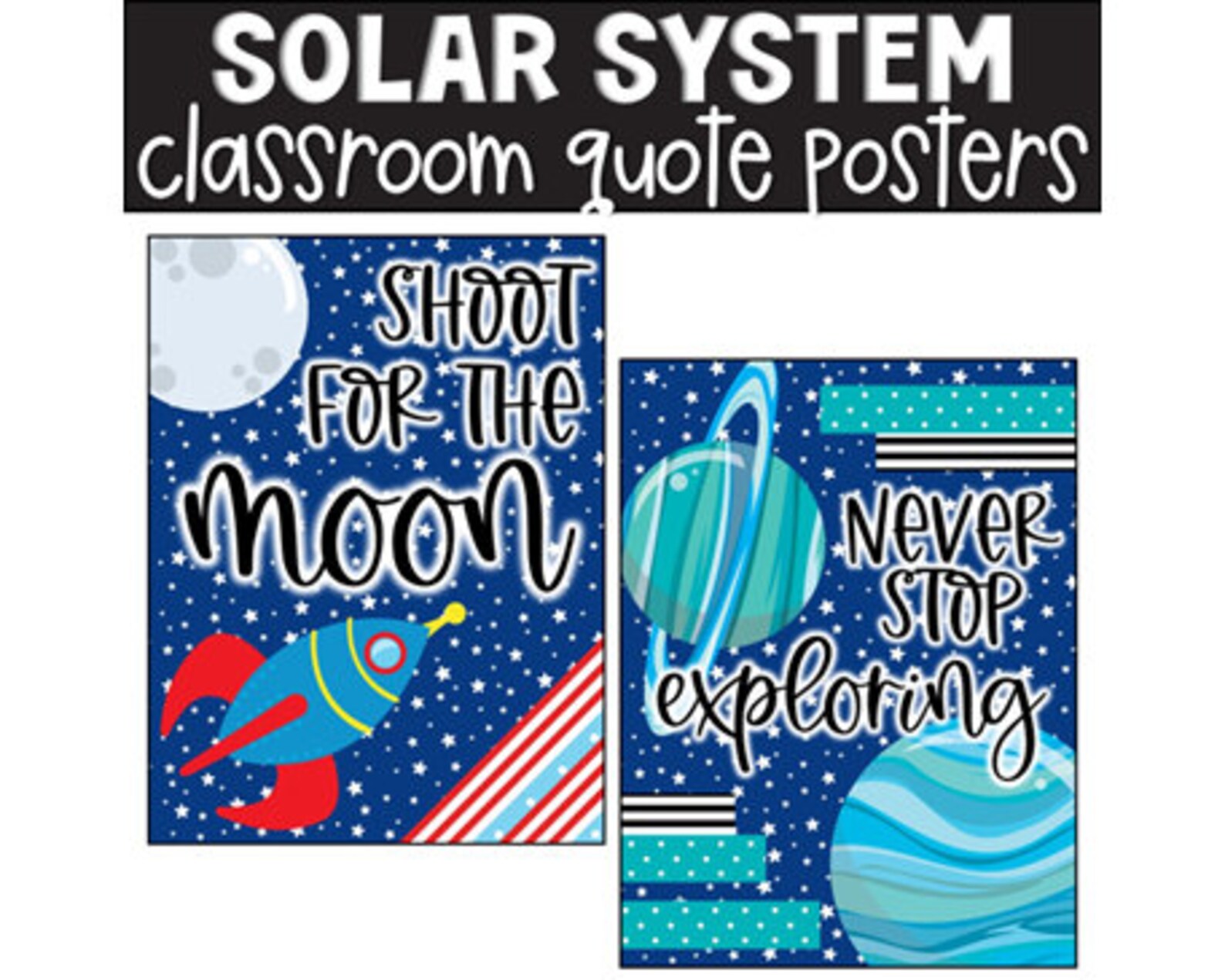 Solar System Growth Mindset Classroom Posters, Classroom Decorations ...