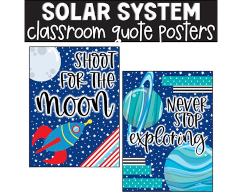 Solar System Growth Mindset Classroom Posters, Classroom Decorations ...