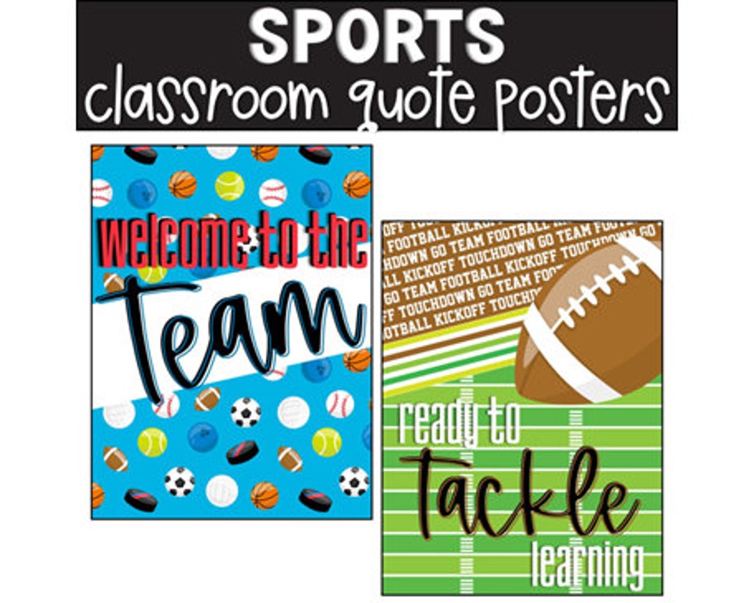 Sports Growth Mindset Classroom Posters, Classroom Decorations ...