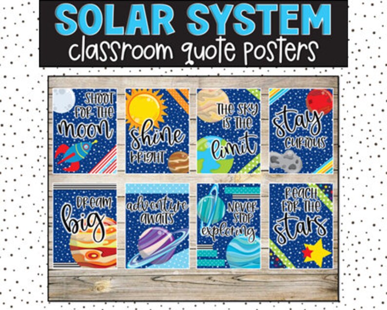 Solar System Growth Mindset Classroom Posters, Classroom Decorations ...