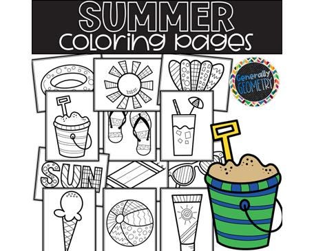 Summer Coloring Pages, Vacation, Beach Coloring, Doodle Coloring ...