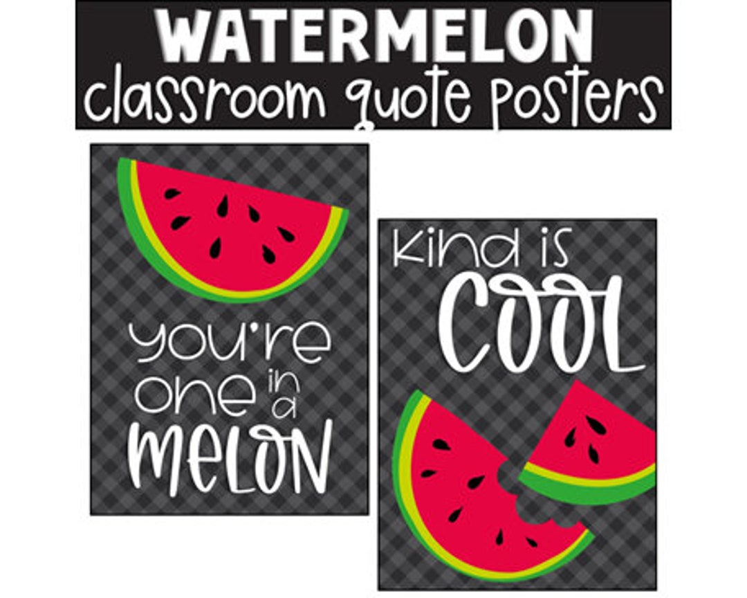 Watermelon Growth Mindset Classroom Posters, Classroom Decorations ...