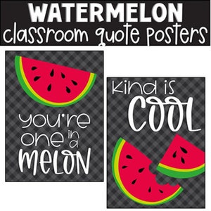Watermelon Growth Mindset Classroom Posters, Classroom Decorations ...