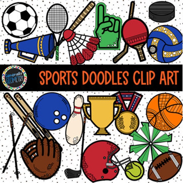 Sports Clip Art - Etsy