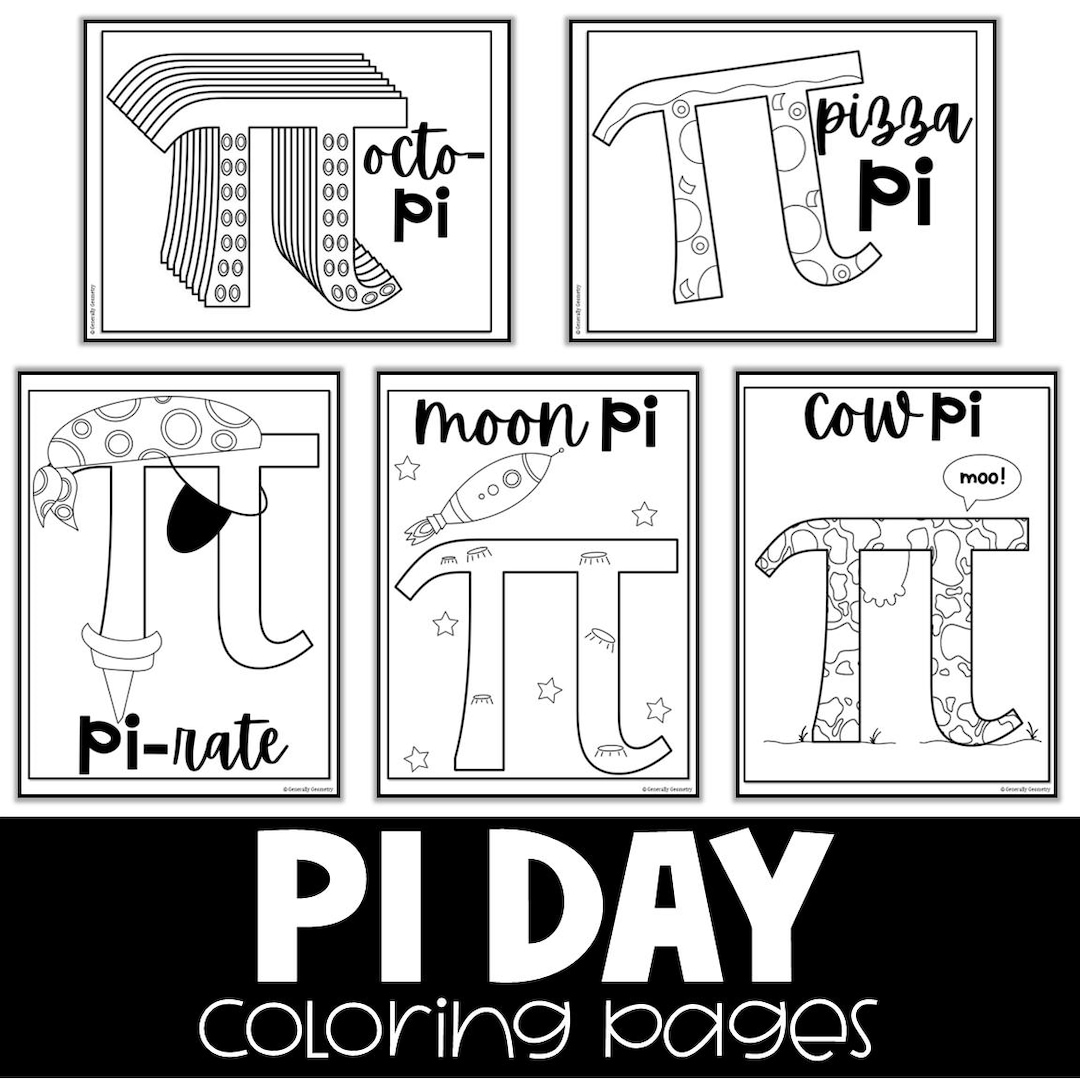 Pi Day Coloring Pages, March Coloring, Doodle Coloring, Coloring Book ...