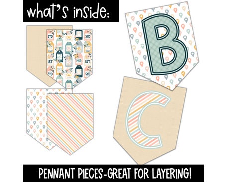 Adventure Classroom Decor, A-Z Bulletin Board Letters, Punctuation, and ...