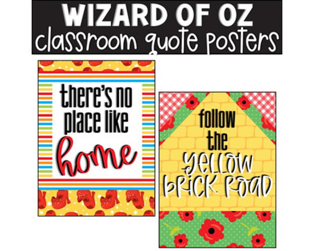 Wizard of Oz Growth Mindset Classroom Posters, Classroom Decorations ...