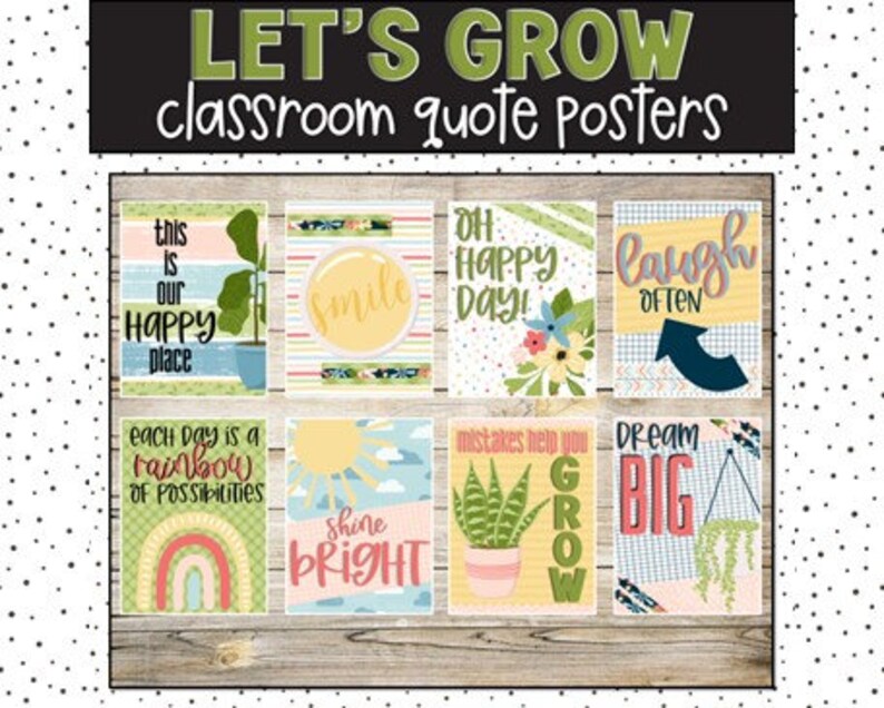 Plants Growth Mindset Classroom Posters, Classroom Decorations ...