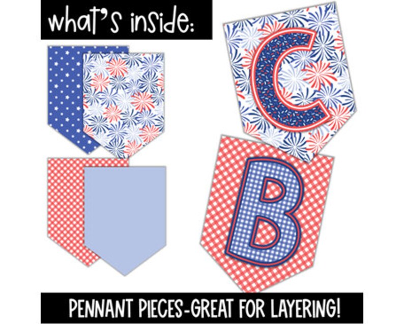 Patriotic Classroom Decor, A-Z Bulletin Board Letters, Punctuation, and ...