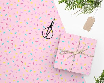 Pink Pattern Wrapping Paper - Etsy