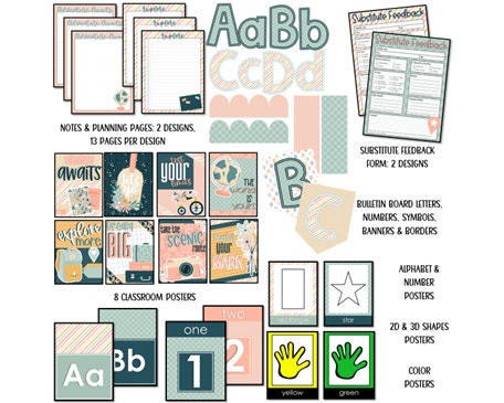 Adventure Classroom Decorations Bundle, Classroom Theme, Bulletin Board ...