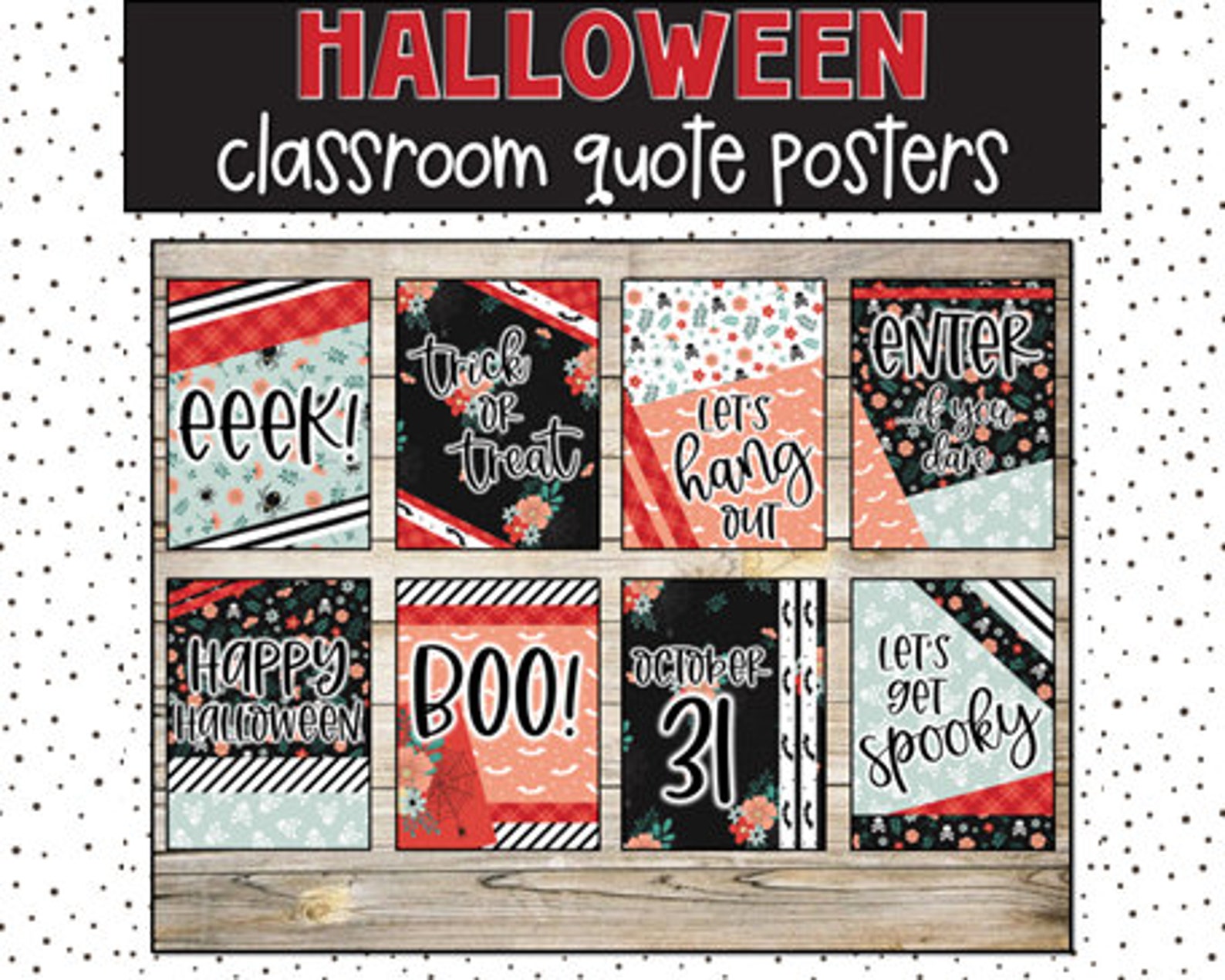 Halloween Blooms Growth Mindset Classroom Posters, Classroom ...