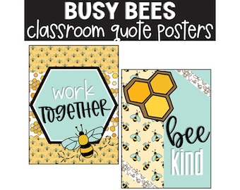 BEE AND BOTANICAL Posters | Growth Mindset | Bee Eucalyptus Classroom ...