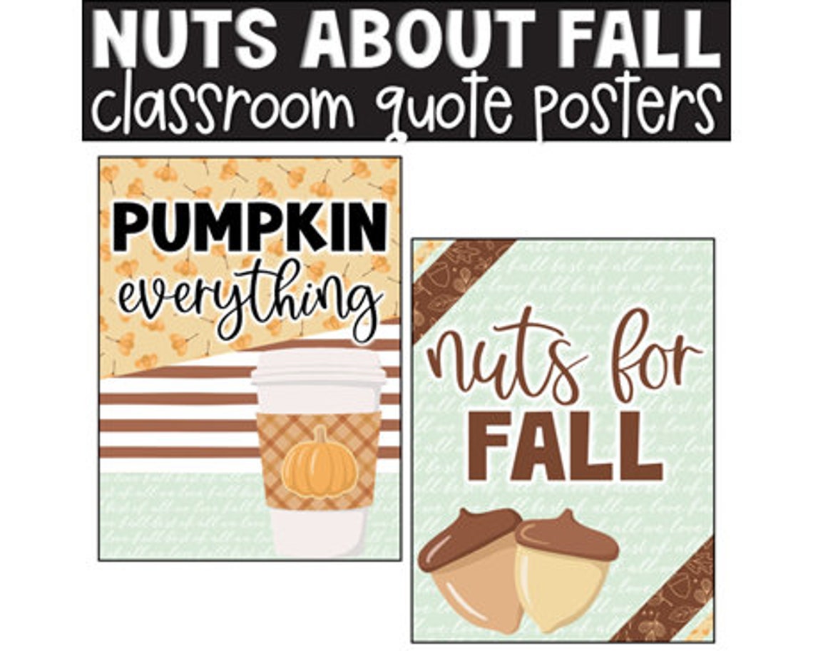 Fall Growth Mindset Classroom Posters, Classroom Decorations, Bulletin ...