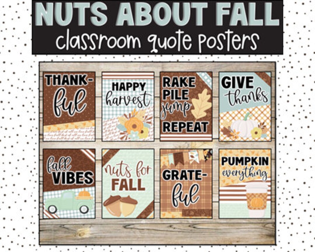 Fall Growth Mindset Classroom Posters Classroom Decorations - Etsy