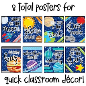Solar System Growth Mindset Classroom Posters, Classroom Decorations ...