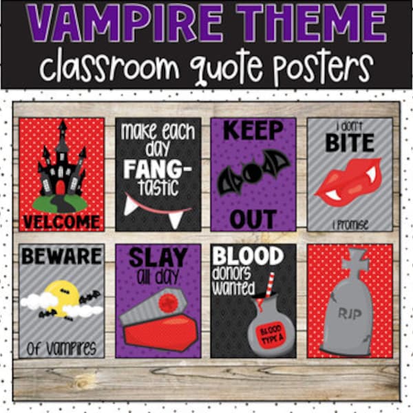 Vampire Bulletin Board - Etsy