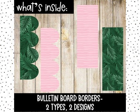 Tropical Classroom Decor, A-Z Bulletin Board Letters, Punctuation, and ...