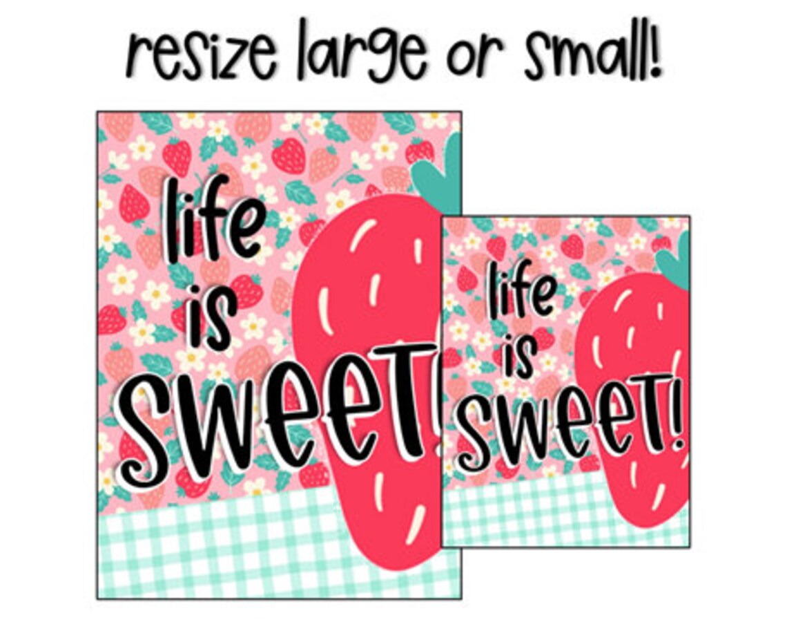 Strawberries Growth Mindset Classroom Posters, Classroom Decorations ...