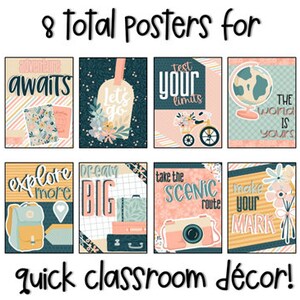Adventure Growth Mindset Classroom Posters, Classroom Decorations ...