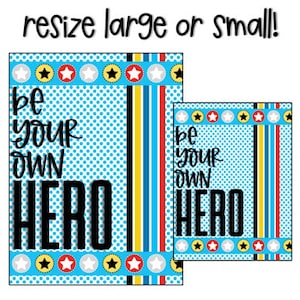 Superhero Growth Mindset Classroom Posters, Classroom Decorations ...