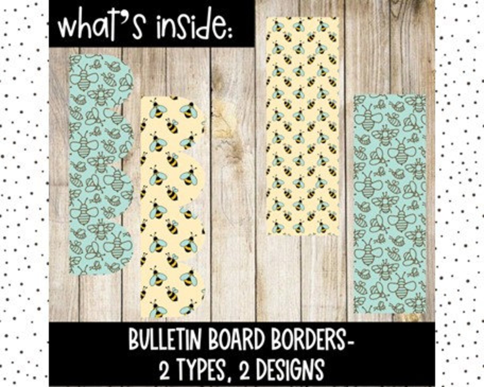 Busy Bees Classroom Decor, A-Z Bulletin Board Letters, Punctuation, and ...