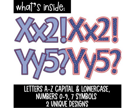 Patriotic Classroom Decor, A-Z Bulletin Board Letters, Punctuation, and ...