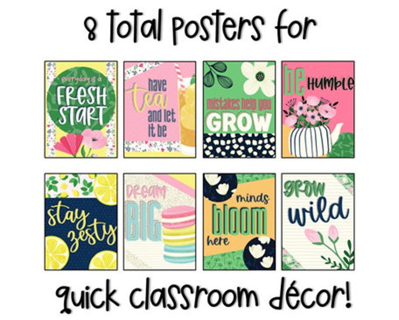 Lemons Growth Mindset Classroom Posters, Classroom Decorations ...