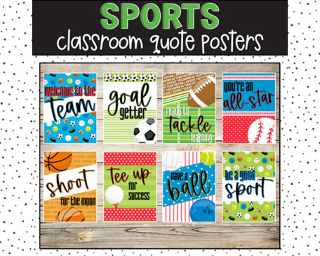 Sports Growth Mindset Classroom Posters, Classroom Decorations ...