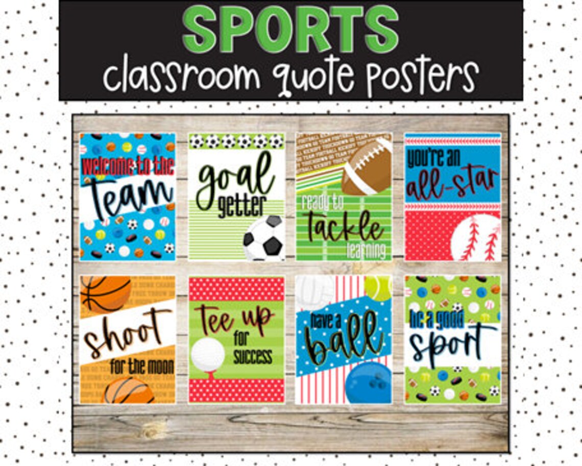 Sports Growth Mindset Classroom Posters, Classroom Decorations ...