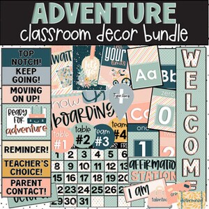 Adventure Classroom Decorations Bundle, Classroom Theme, Bulletin Board ...