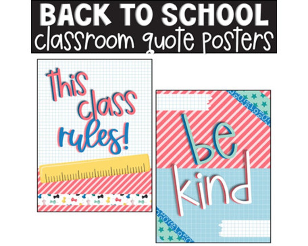Back to School Growth Mindset Classroom Posters, Classroom Decorations ...