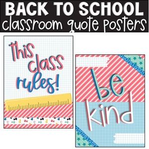 Back to School Growth Mindset Classroom Posters, Classroom Decorations ...