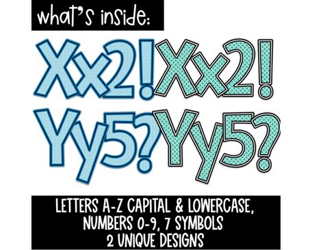 Back to School Classroom Decor, A-Z Bulletin Board Letters, Punctuation ...