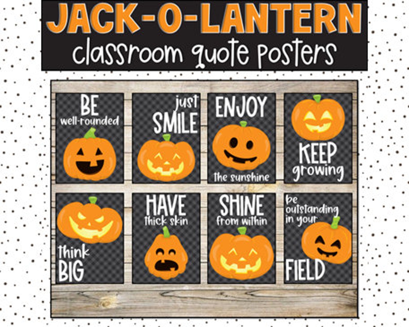 Advice From a Jack-o-lantern Classroom Posters, Classroom Decorations ...