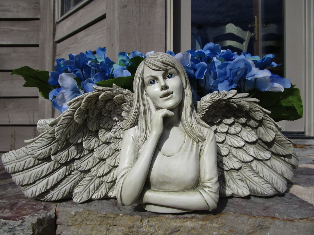 Angel Face Rectangular Planter - Etsy