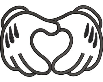 Mickey Mouse Number 2 With Crown Applique Embroidery Design | Etsy