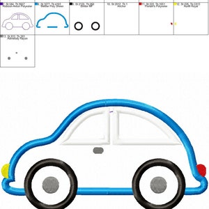 Car Applique Design - Etsy