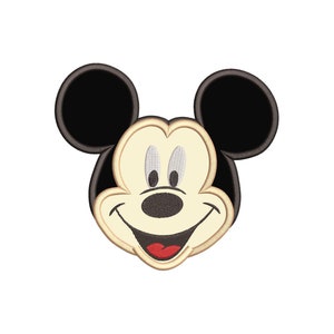 Head Mickey Mouse Applique Design - Etsy