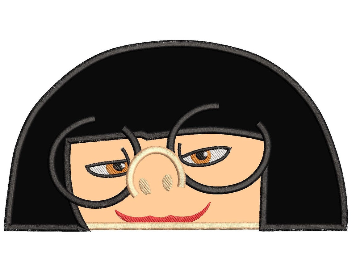 Edna Mode Head Applique Embroidery Design - Etsy