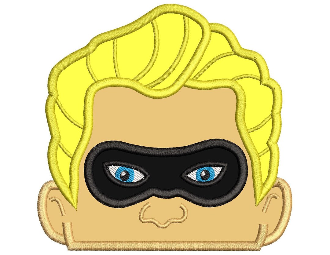 Dash Parr Head Applique Embroidery Design - Etsy