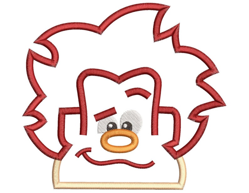 Satin Outline Wreck It Ralph Head Embroidery Design - Etsy