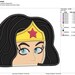 Head Wonder Woman Applique Embroidery Design - Etsy