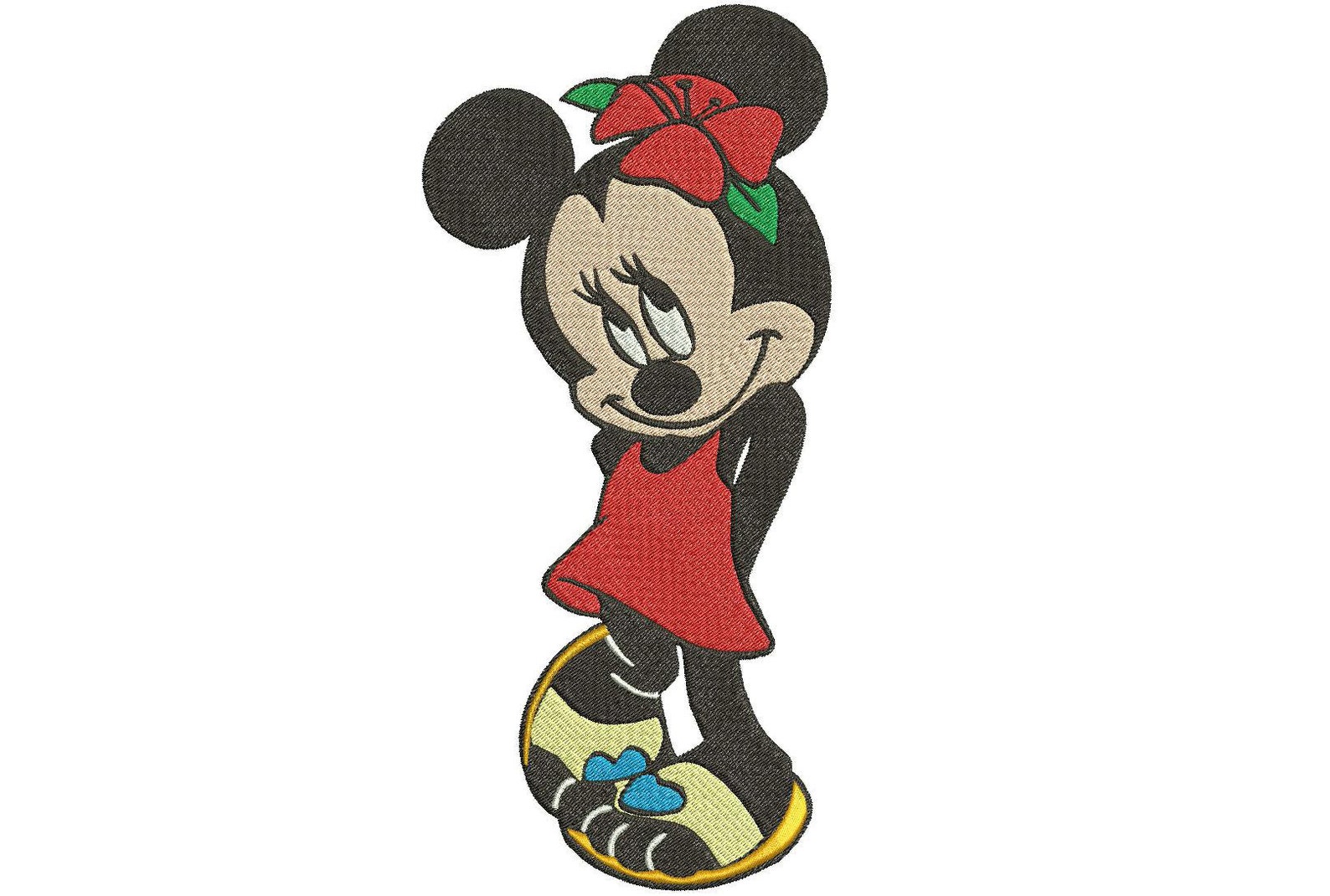 Minnie Mouse Machine Embroidery Design | Etsy