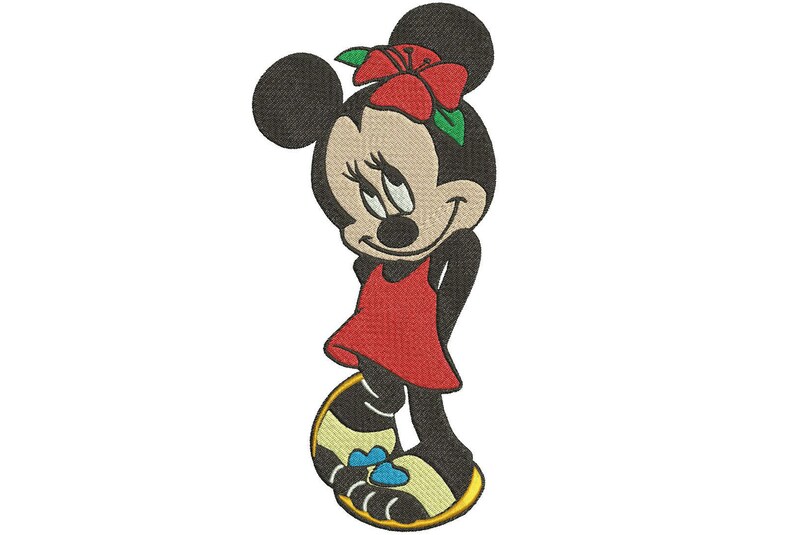 Minnie Mouse Machine Embroidery Design - Etsy