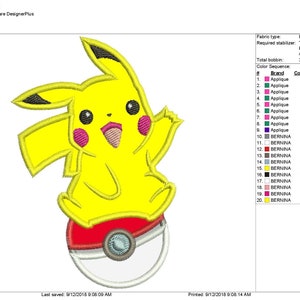 Pokemon Go Applique Design - Etsy